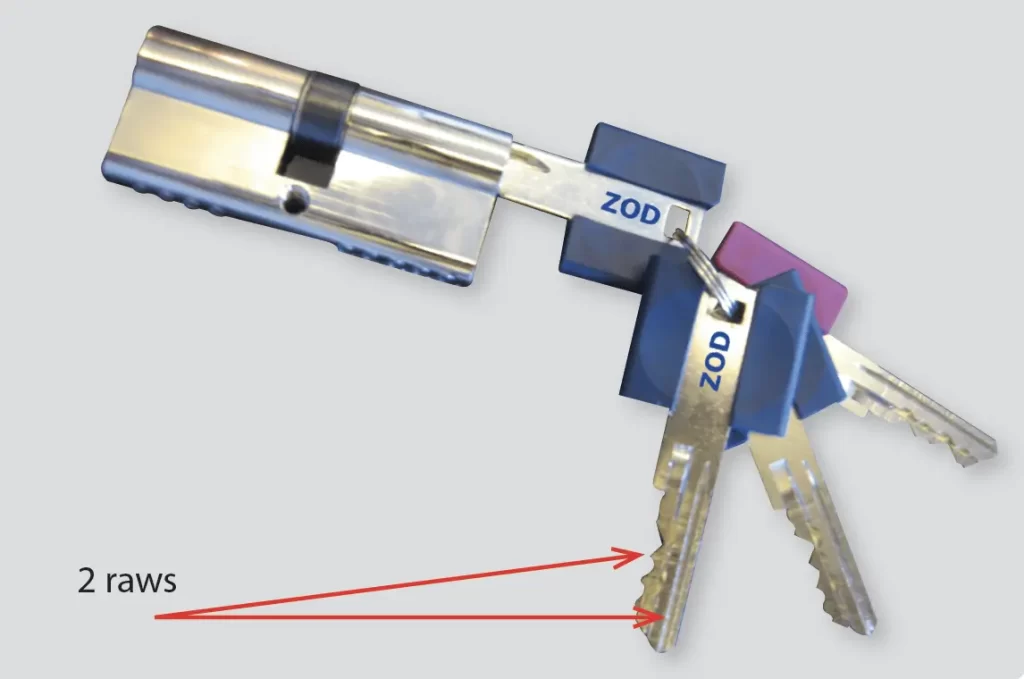 Zod Cylinder and Key | Zod Security | Security Key Lebanon | Secure Lock